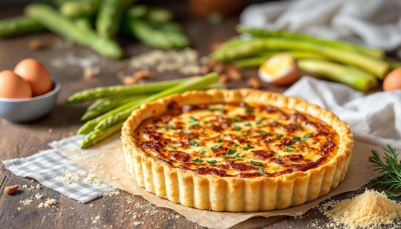 Spargel-Quiche vom Blech: Dieses Rezept aus dem Münsterland reicht für ...